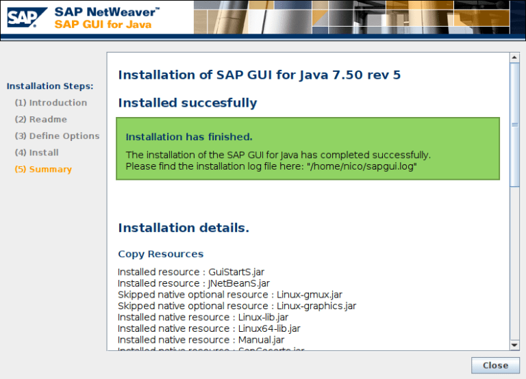 [SAP] Install SAP Gui for Java 7.50 on Linux Mint 20 – nocin.eu